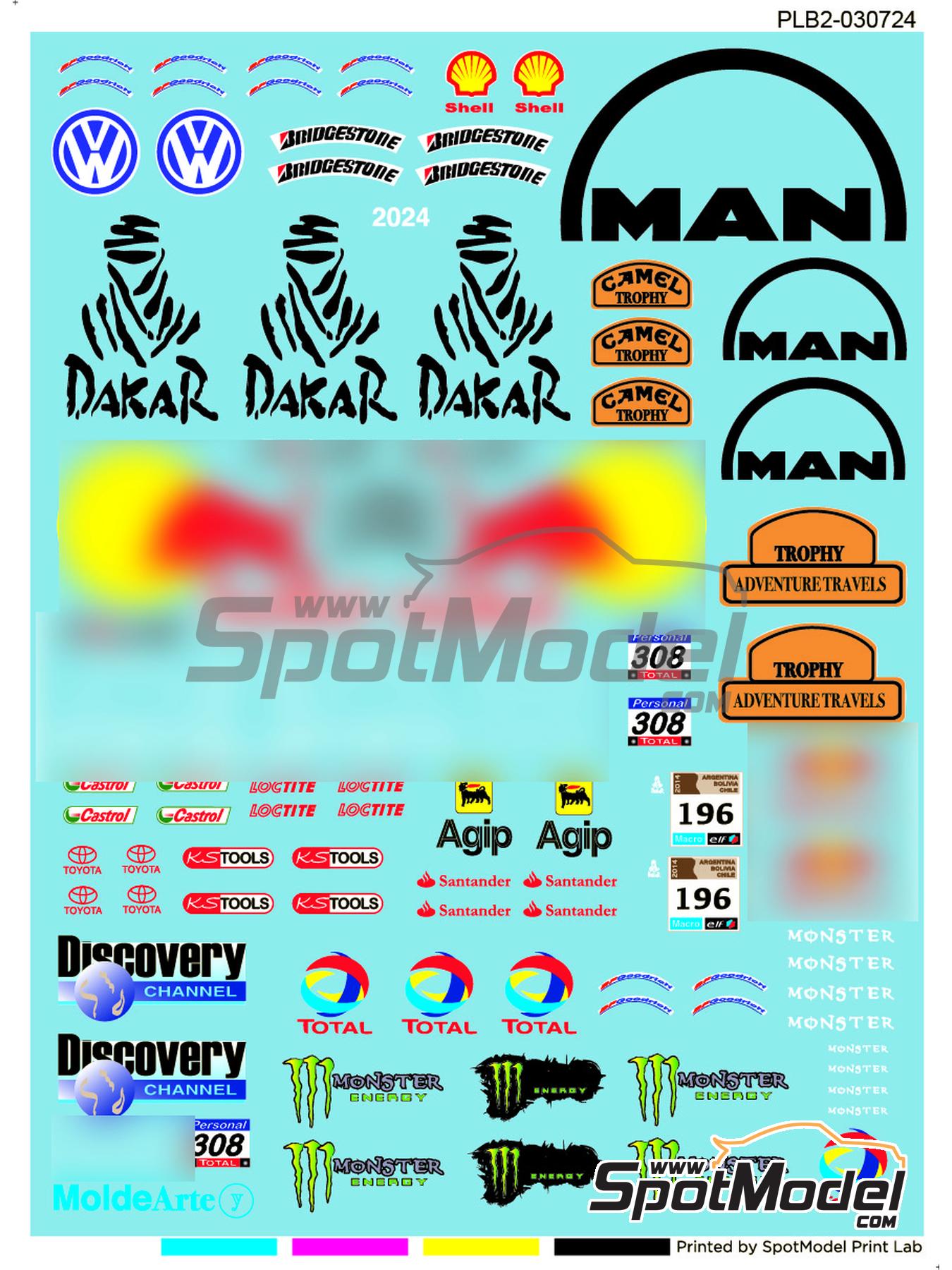 Print Lab Decals PLB2-030724: Decals 1/43 scale - Dakar and Camel Trophy (ref. PLB2-030724 ...